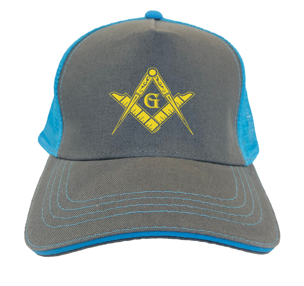 Freemason Square and Compass Logo - Illuminati Mason Twill Soft Mesh ...