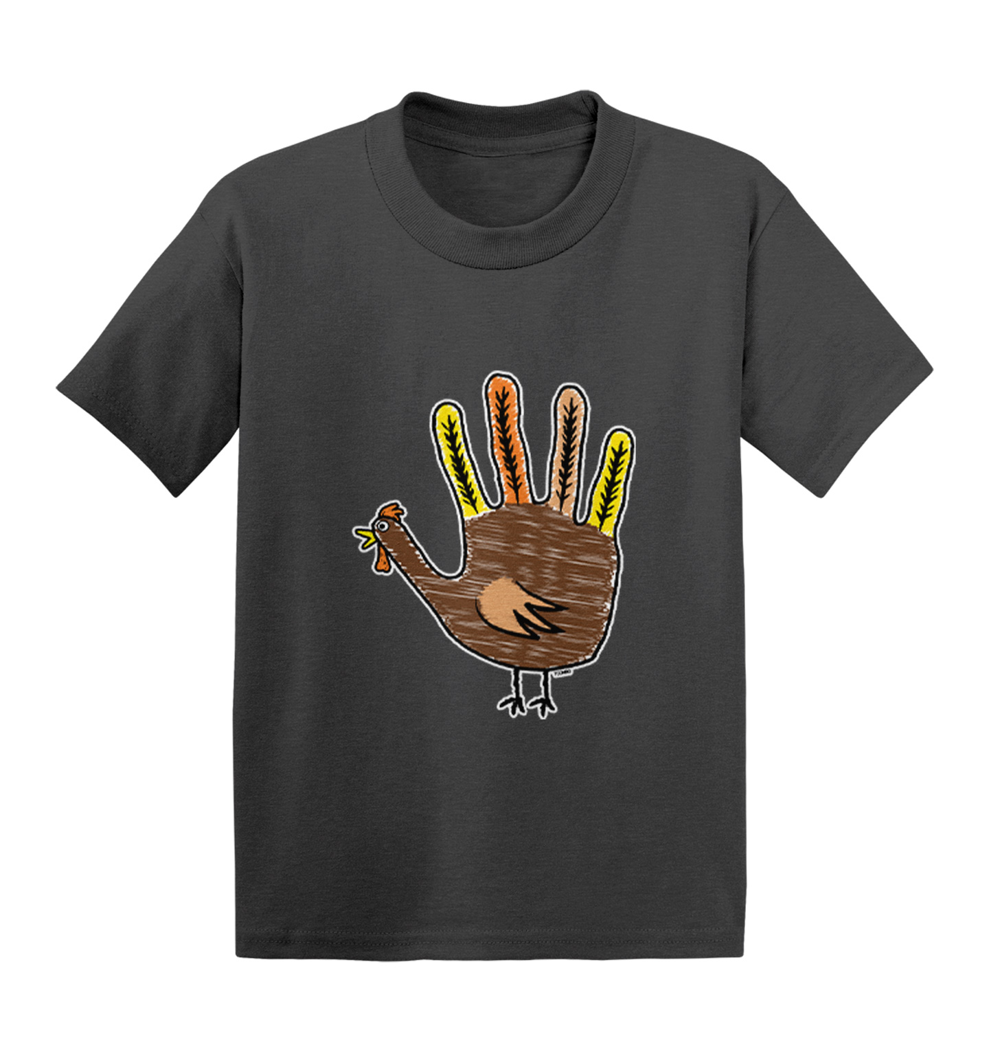 Hand Turkey Drawing